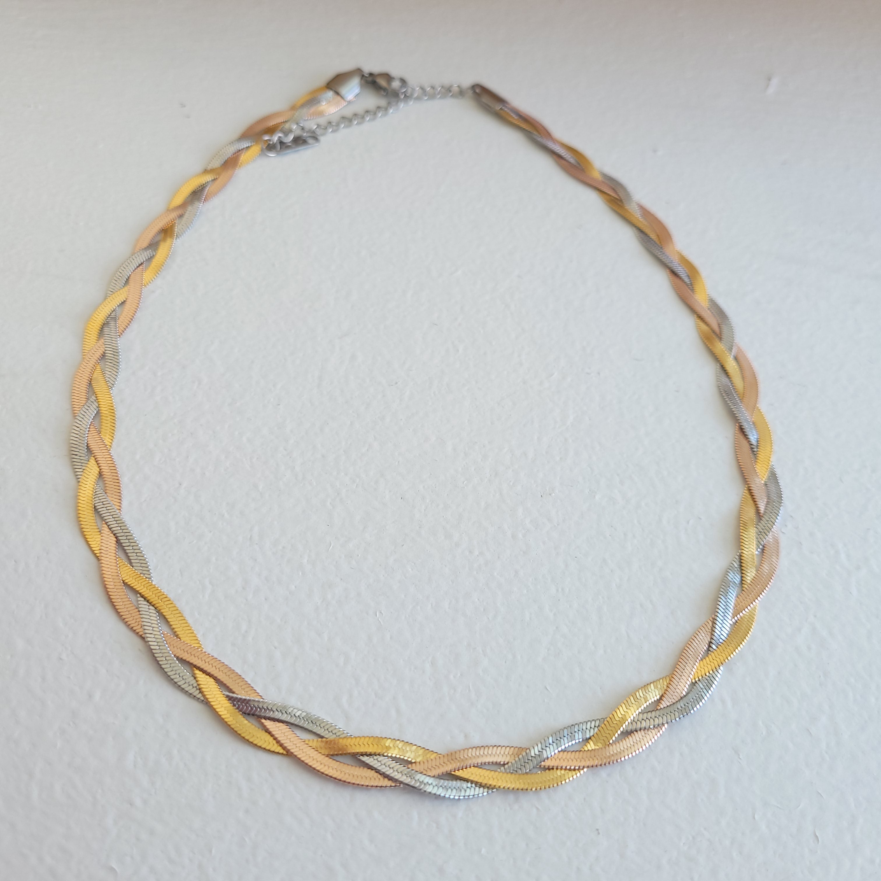 Tri Color Braided Snake Chain – Be Unique
